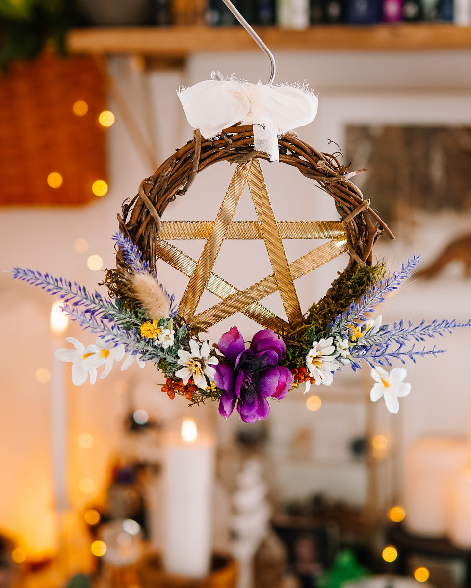 Mini Solstice Pentacle Wreath (6 inch) – Twig And Stone