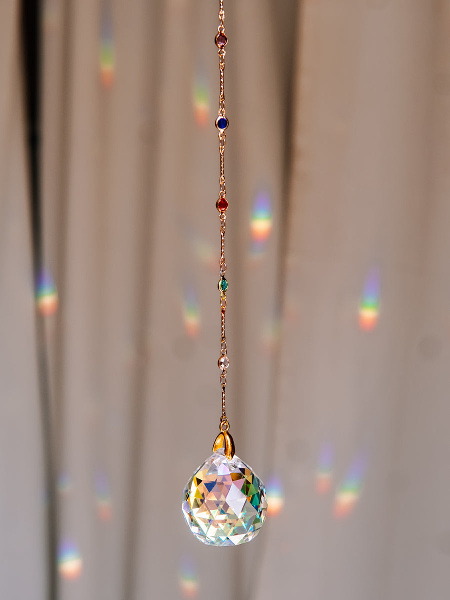Single-Drip Rainbow-Maker On Multicolored Chain – Twig And Stone