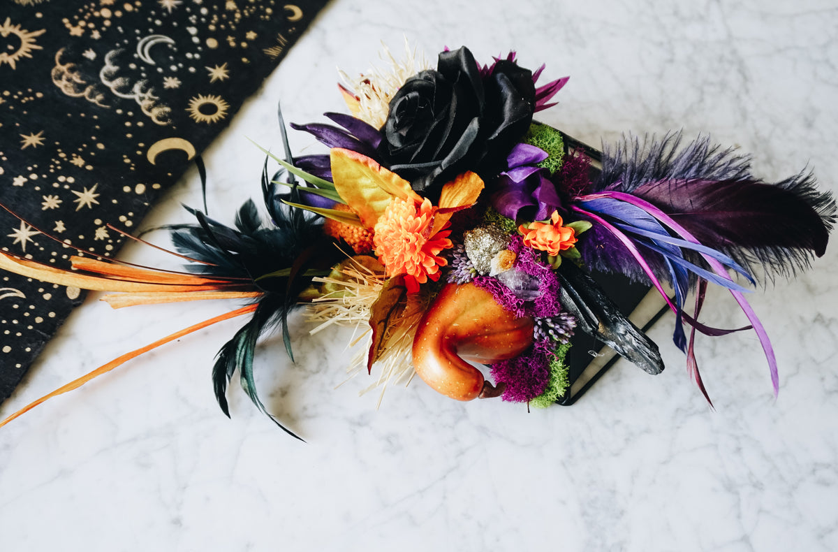 Spooky Black Triangle Wall Piece – Twig And Stone