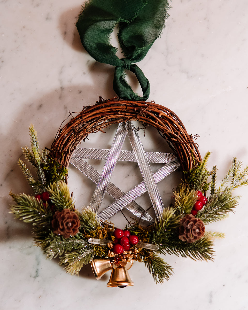 Yule Pentacle Wreath Ornament (6 inch) – Twig And Stone
