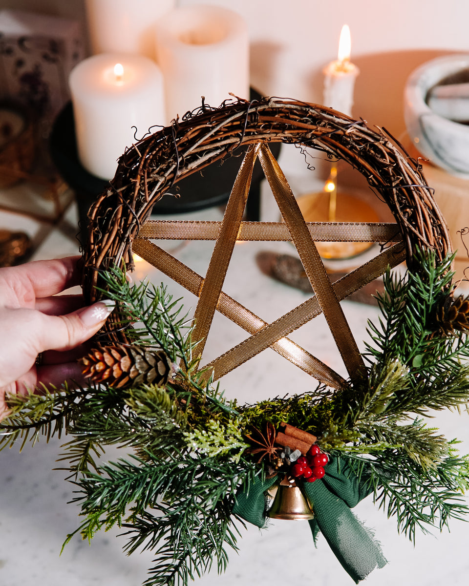 Yule Pentacle Wreath (7.5 inch) – Twig And Stone