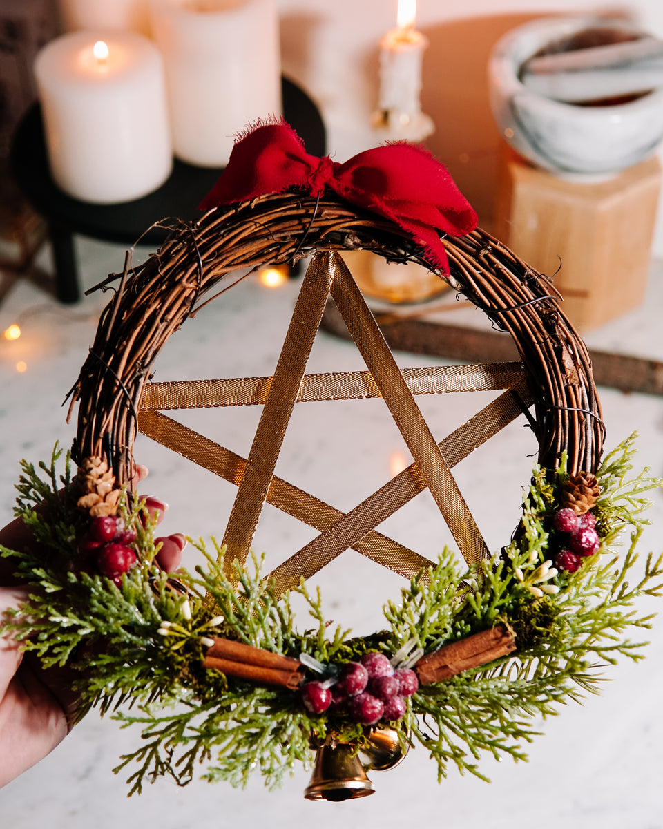 Yule Pentacle Wreath (7.5 inch) – Twig And Stone